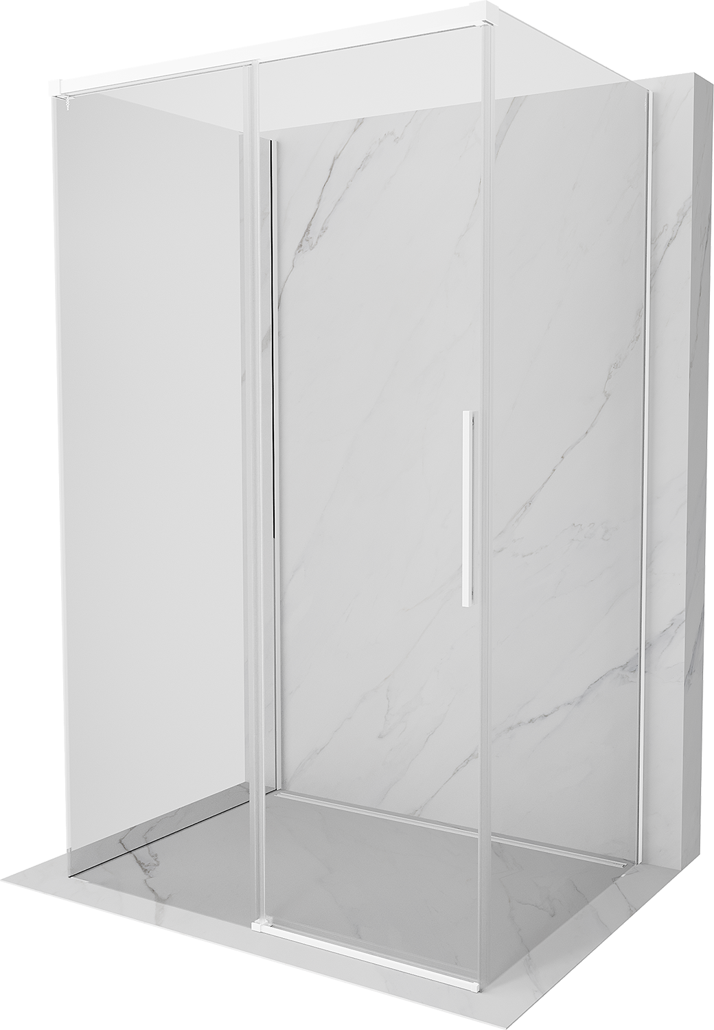 Mexen Rox-3S cabine de douche 3 parois coulissante 160 x 75 cm ...