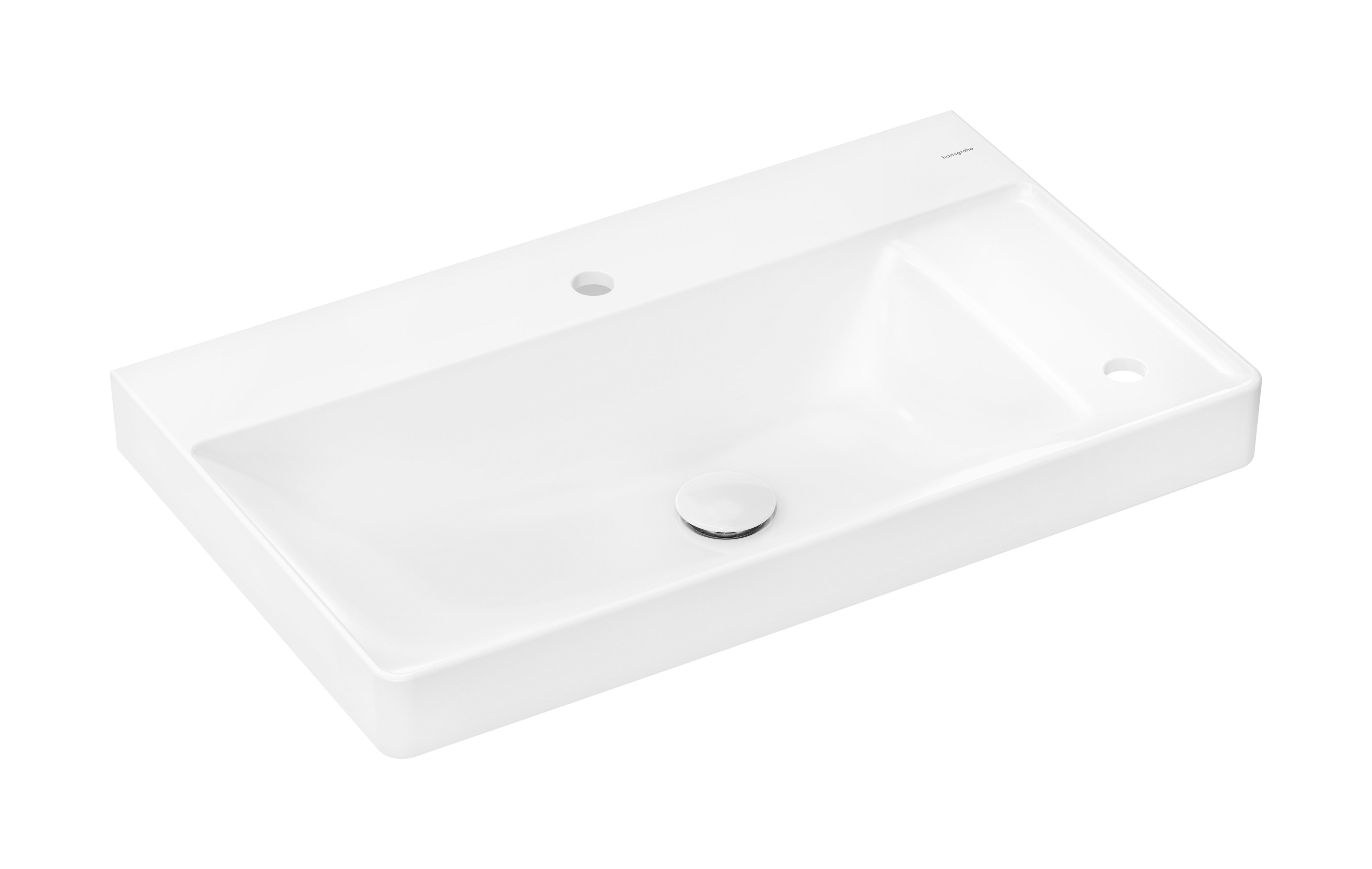 Hansgrohe Xelu Q lavabo à poser, 2 trous pour robinet, tablette à ...