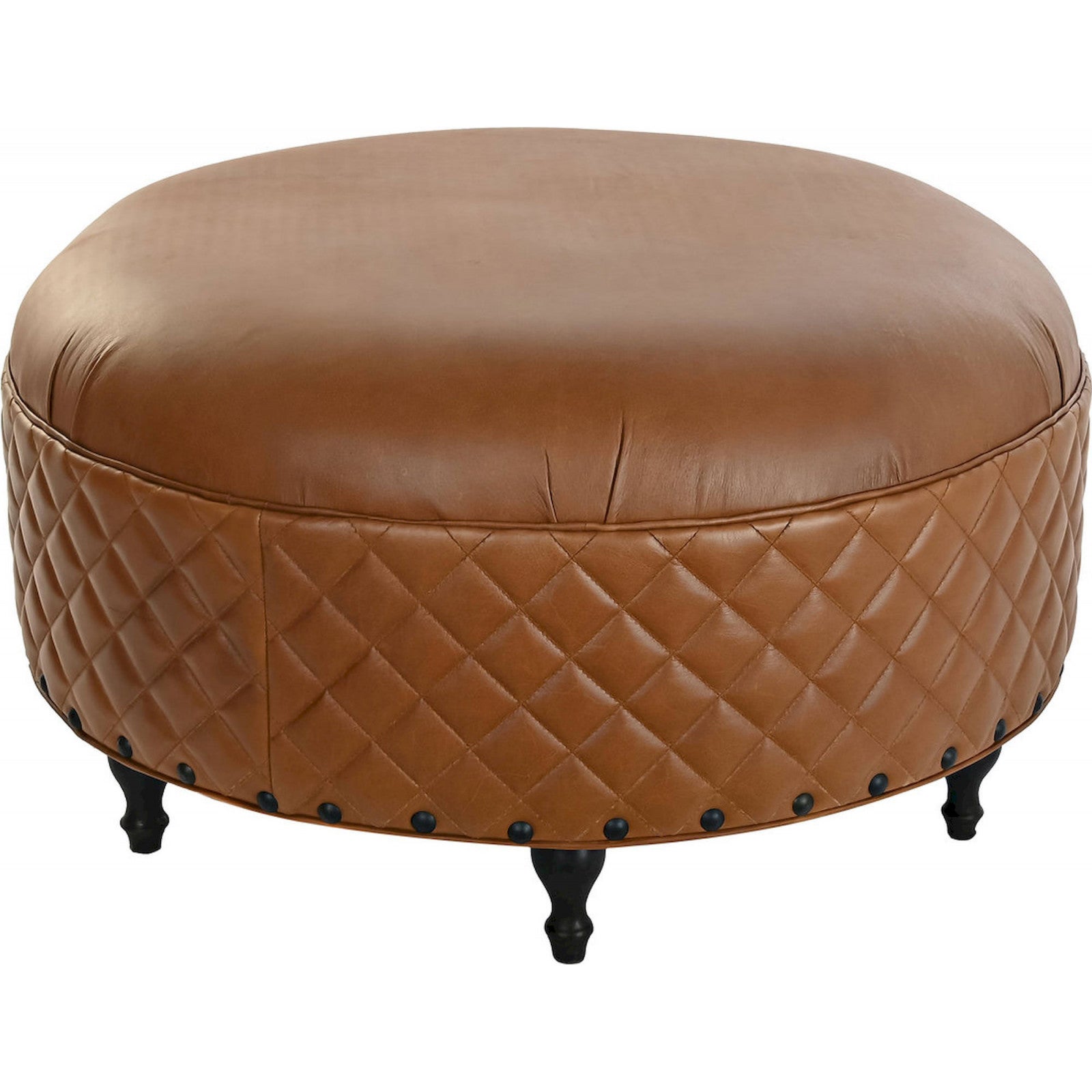 Pouf Cuir Marron