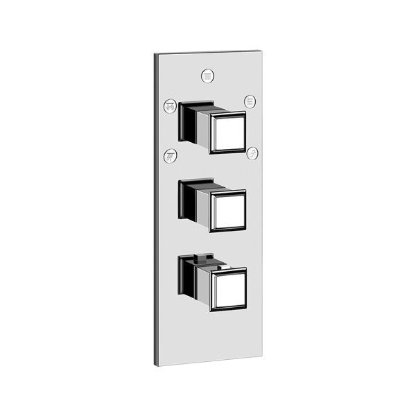 Gessi Eleganza, kit prêt à poser, pour thermostat haute performance ...