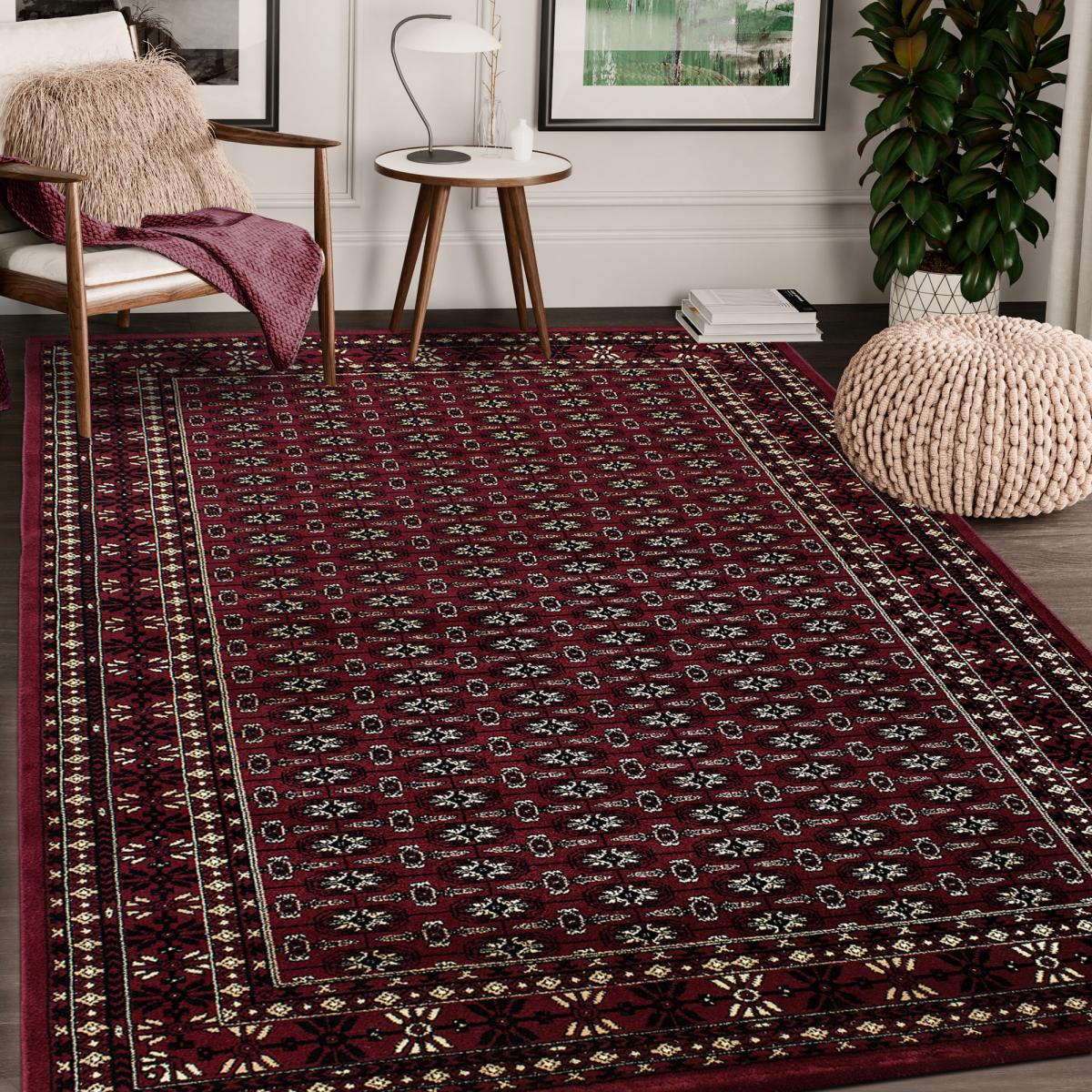Tapis orient style BISKO 3 240x340 rouge | Leroy Merlin