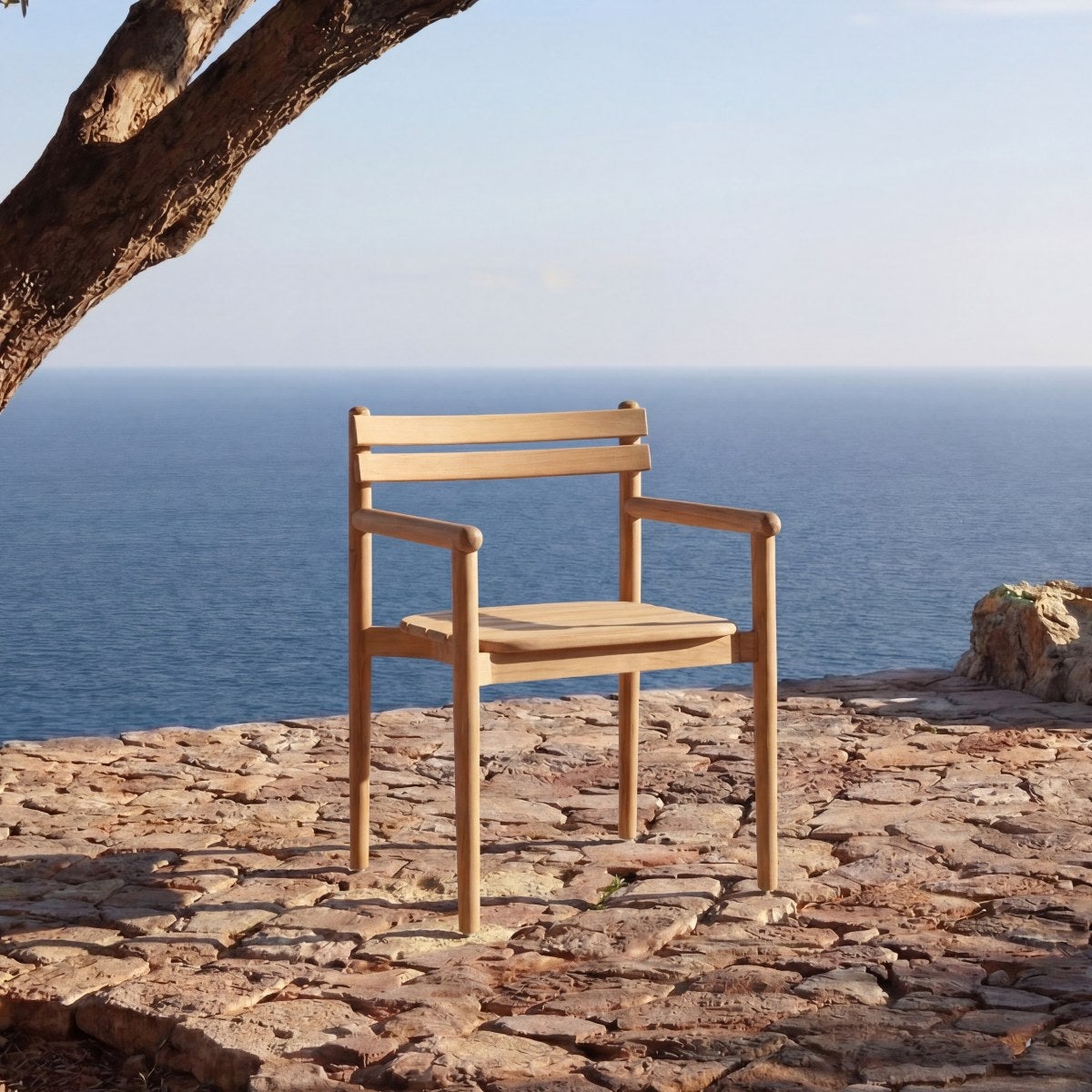 Tikamoon Fauteuil de jardin en teck massif Vadim | Leroy Merlin