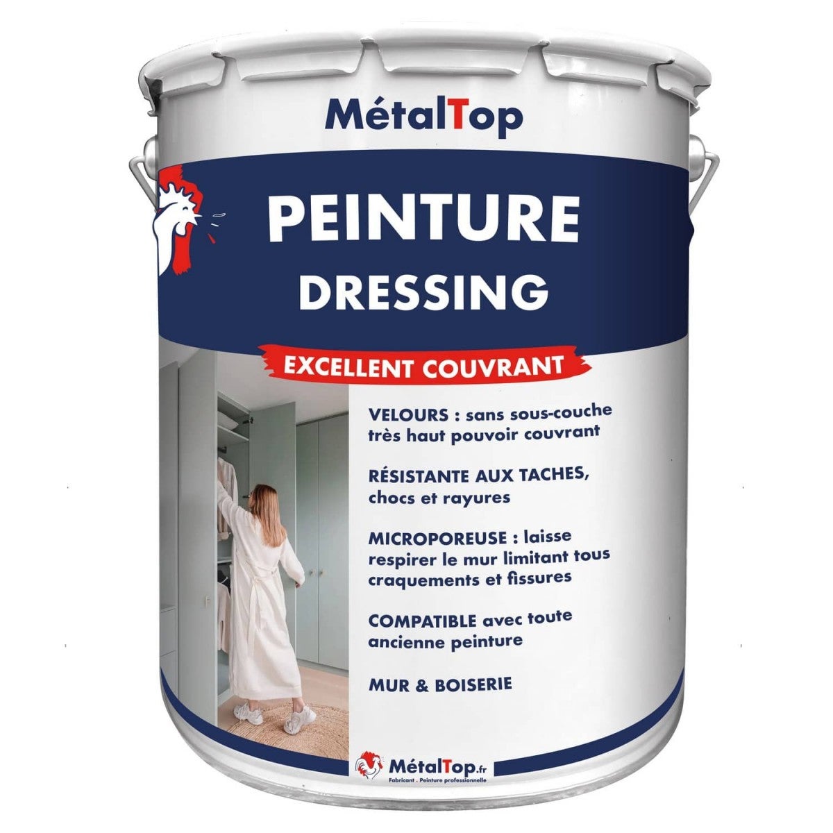 Peinture Dressing - Metaltop - Vert turquoise - RAL 6016 - Pot 5L ...