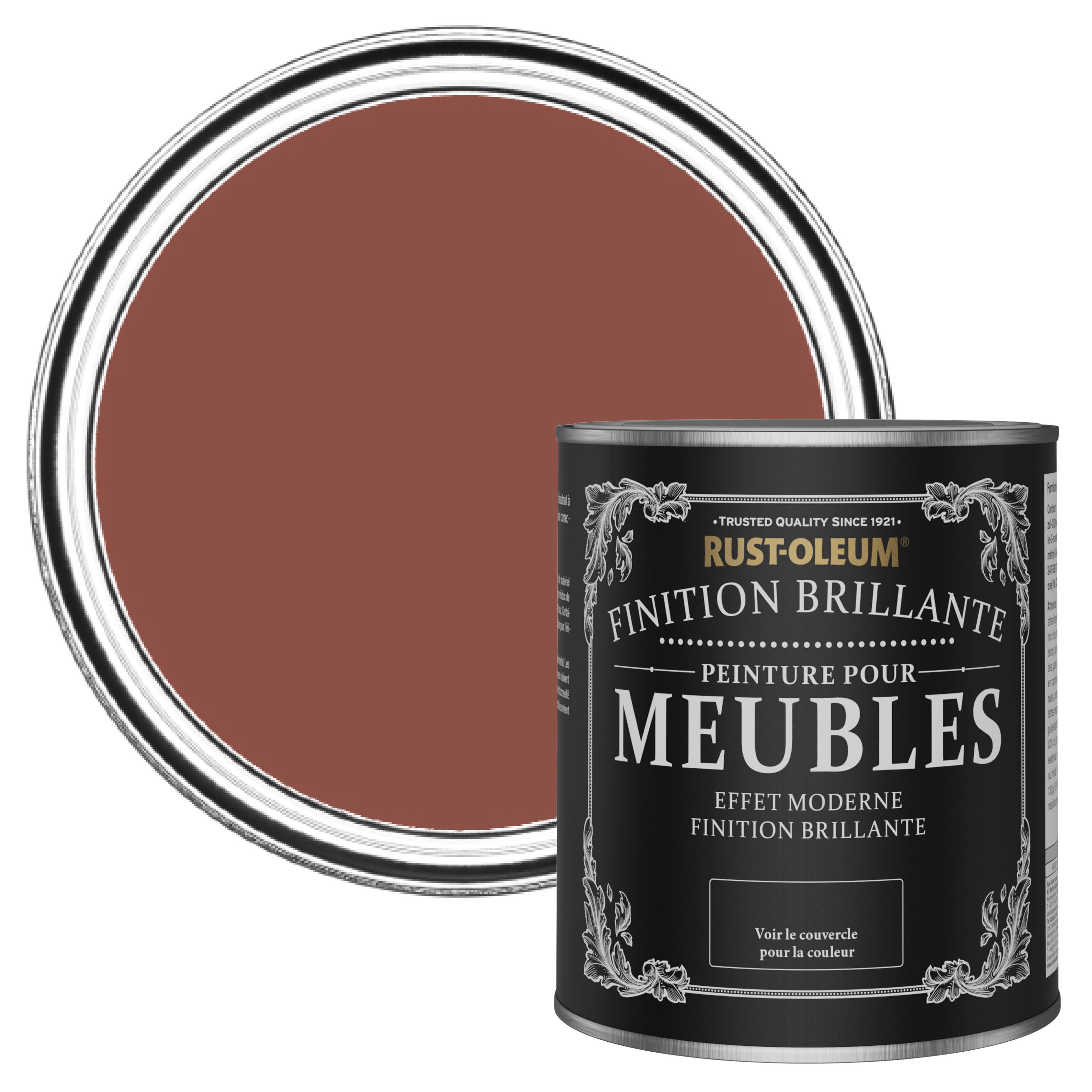 Rust-Oleum Peinture Rouge pour Meubles, Finition Brillante - Rouge ...