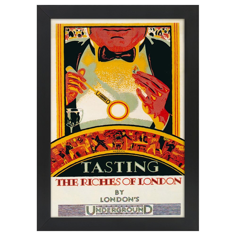 Affiche du métro de Londres - 1927 Tasting The Riches cm. 40x60 | Leroy ...