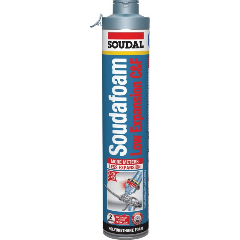 Soudafoam Low Expansion C&F - Espuma de poliuretano de baja expansión - Soudal - 0,75 L | Leroy ...