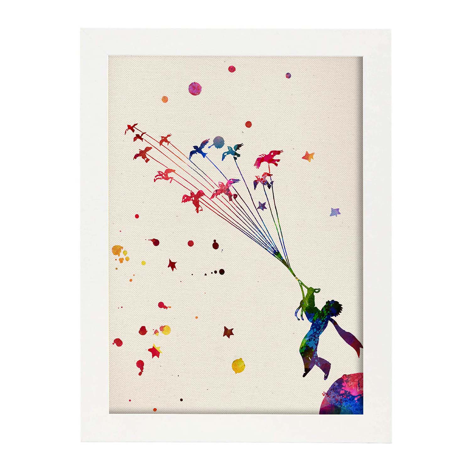 Pack De Láminas Principito Estrella. Posters Estilo Acuarela Con ...