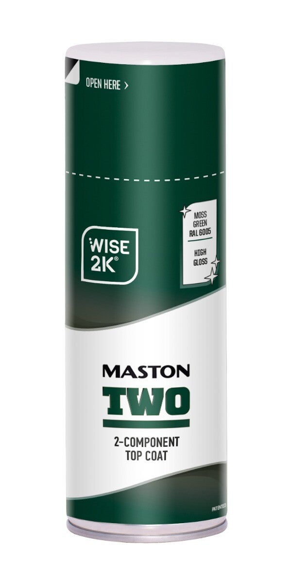 Aérosol de peinture Maston 2K Two Vert Mousse RAL6005 400ml | Leroy Merlin