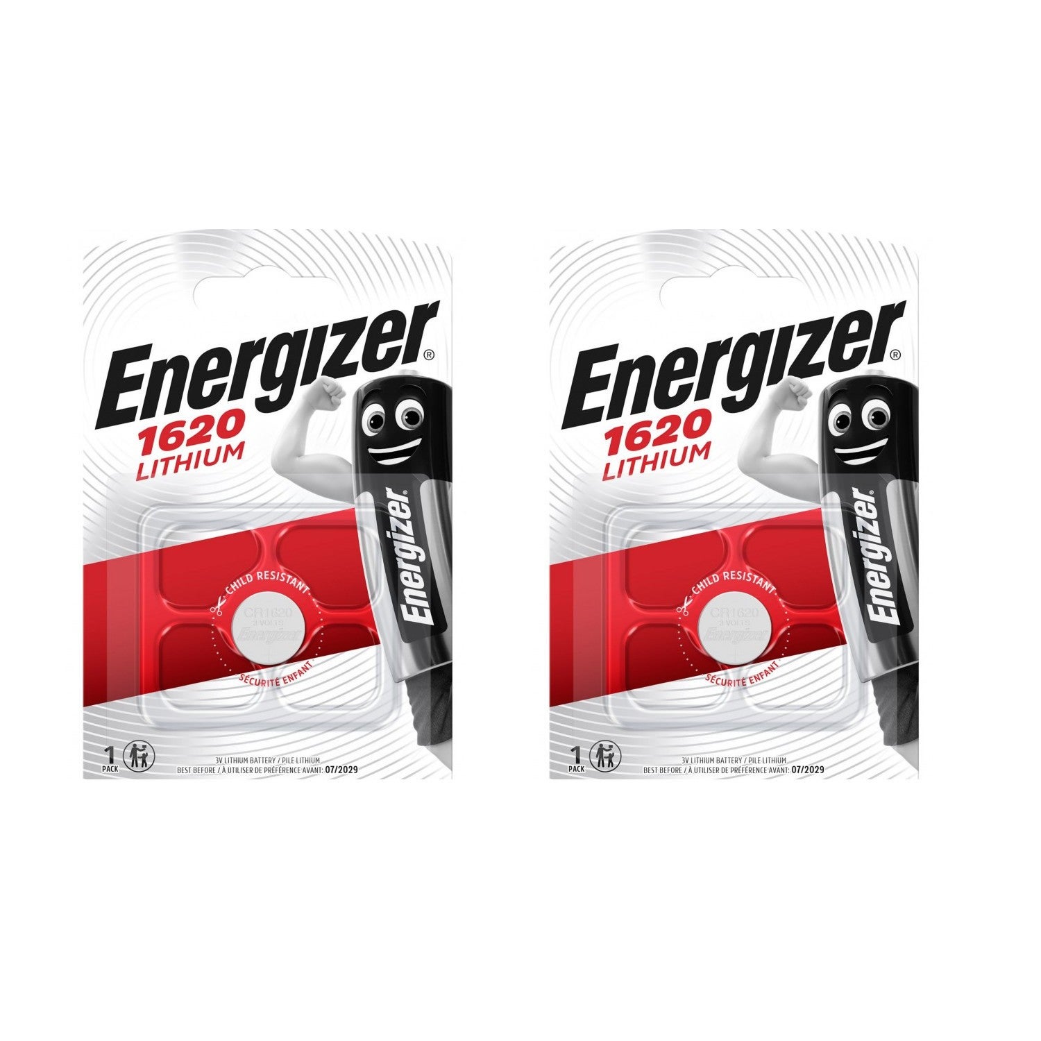 CR1620 Energizer 2 piles | Leroy Merlin