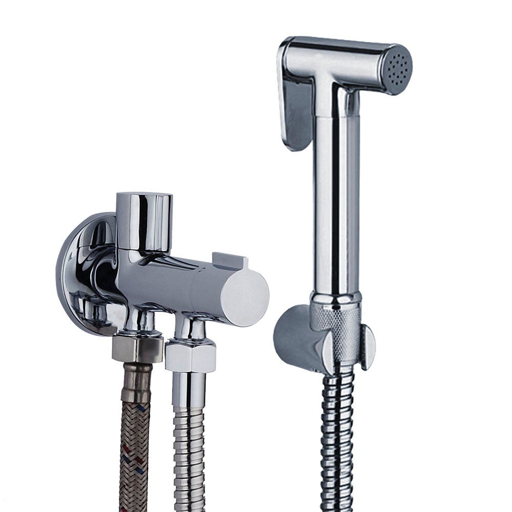 Robinet de toilette rond à hydrobrosse 1 eau avec finition chromée ...