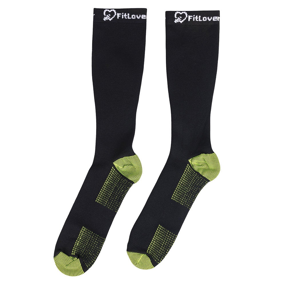 Calzini alti antiscivolo sport a compressione graduata super elastici e ...
