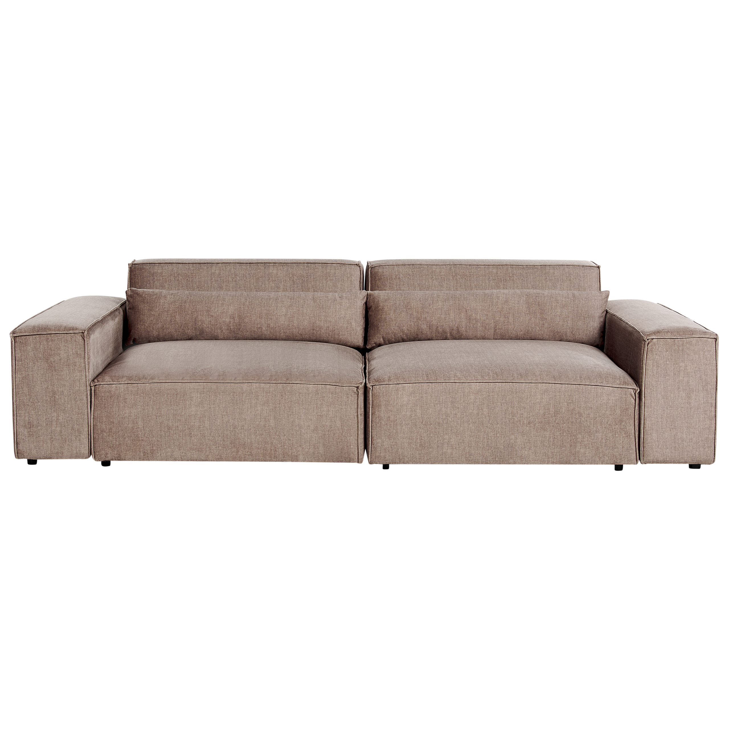 HELLNAR 2 places Canapé modulable Marron clair Tissu | Leroy Merlin