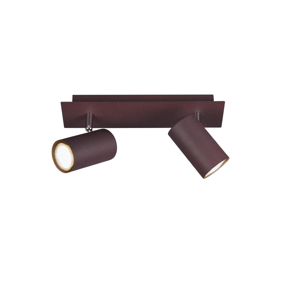 FARETTO 2 LUCI REGOLABILE NICHEL RUGGINE | Leroy Merlin