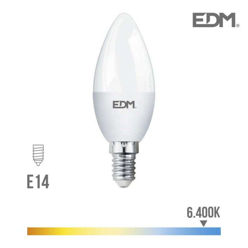 Ampoule LED E14 5W Flamme équivalent à 35W - Blanc du Jour 6400K ...