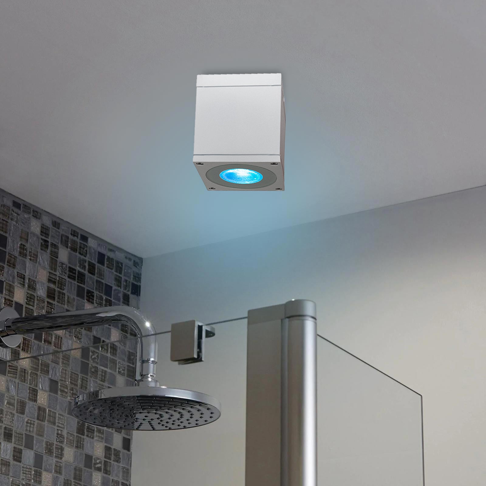 Lámpara de techo foco cuadrado lámpara de techo LED GU10 6W bañera de ...