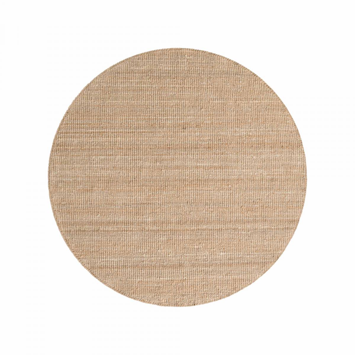 Tapis rond 200 x 200-cm, jute naturelle tissé à la main, forme rond ...