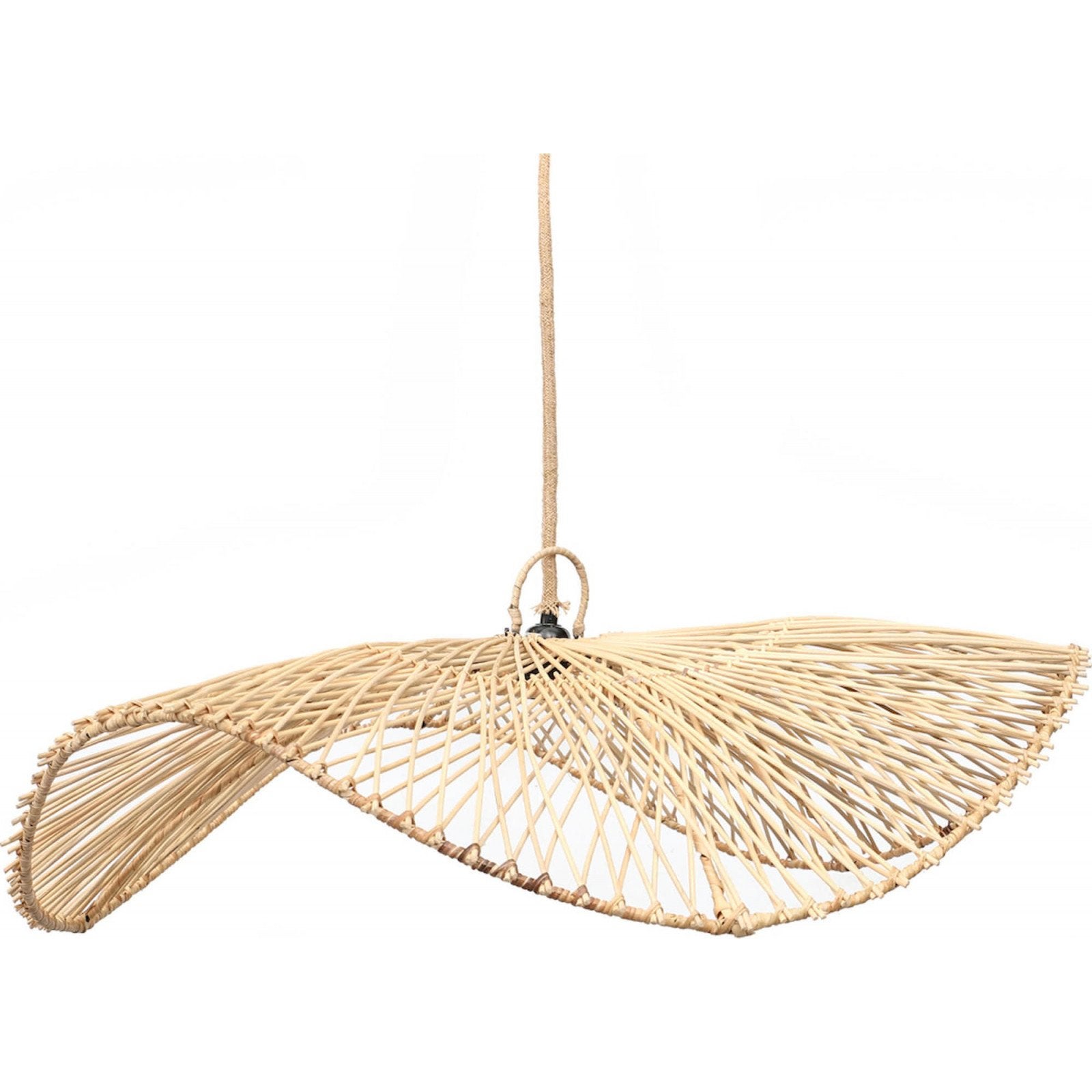 Abat-jour Chapeau 75 x 75 x 20 cm Naturel | Leroy Merlin