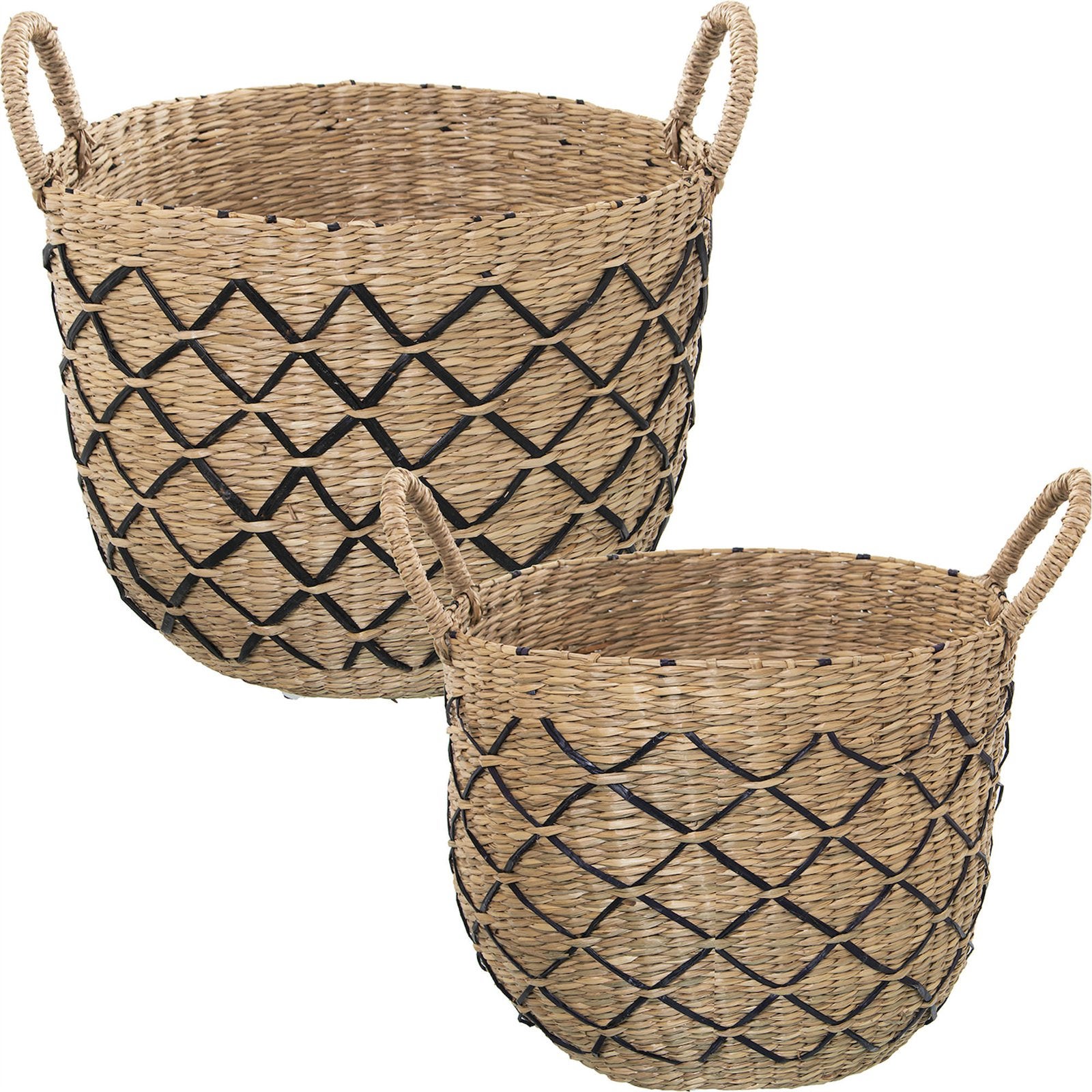 Panier en osier idéal pour déco et rangement élégant 34 x 34 x 29 cm ...