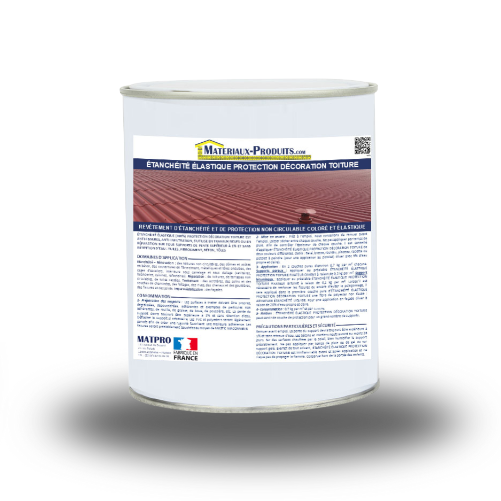 Etanchéité élastique protection décoration toiture Seau de 6 Kg Neutre ...