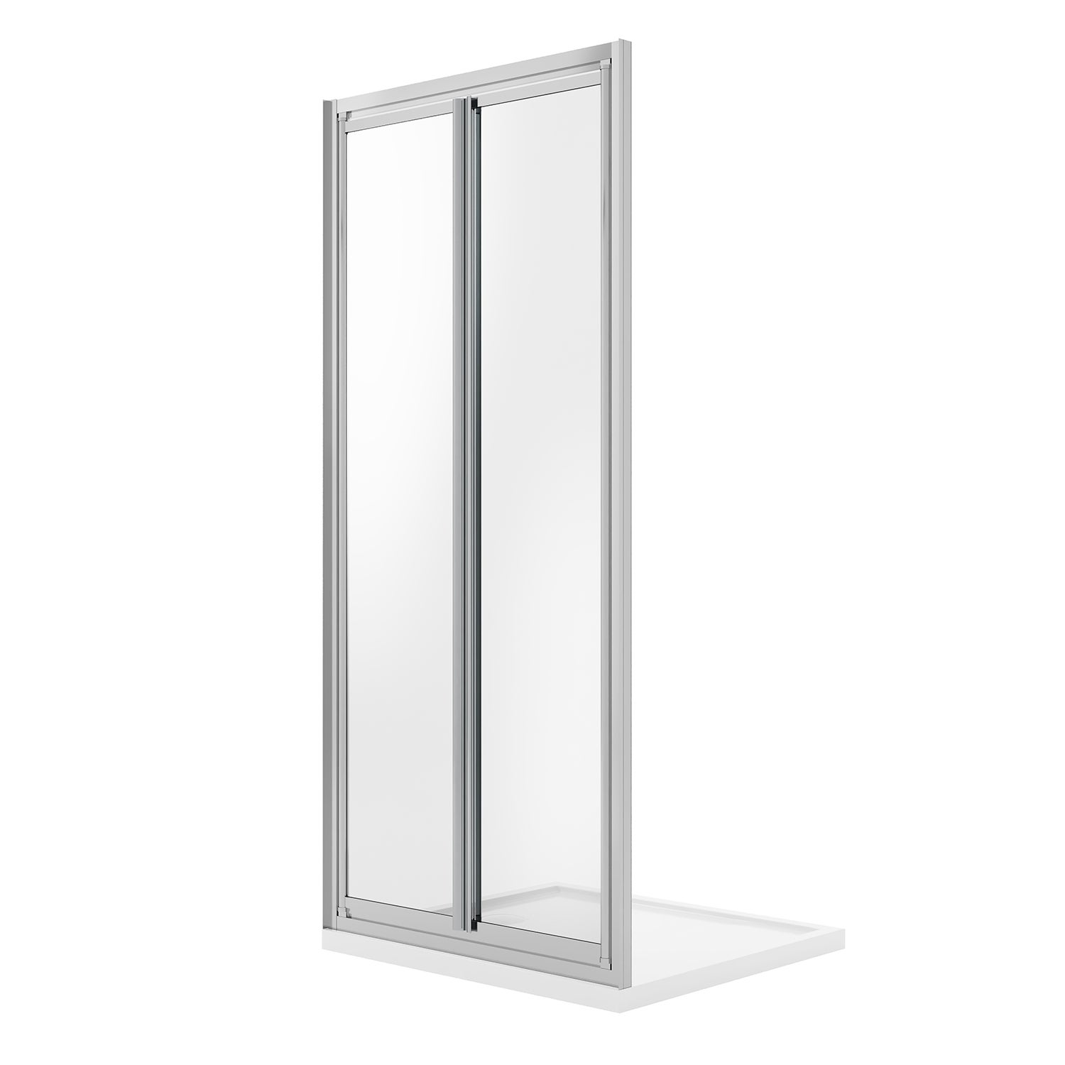 Porte de Douche 90CM H185 Verre Transparent Ouverture Saloon avec 2 ...