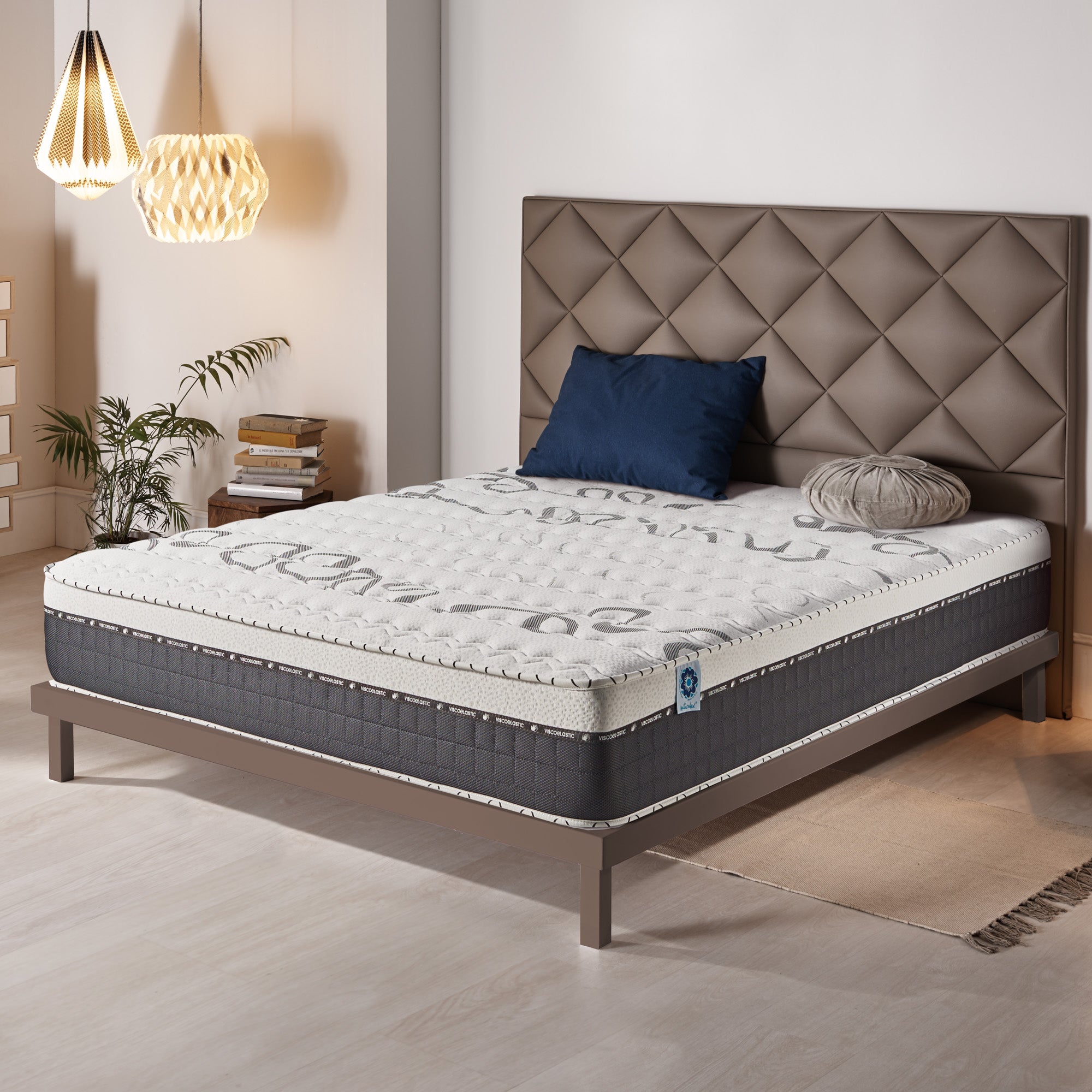 Colchón Top-memory 150x190 cm - Espuma HR - Blue Latex - Muy grueso 24 ...