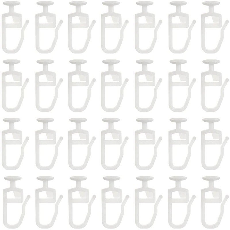 Clips pour stores enrouleurs, crochets blancs pour rideaux à rails ...