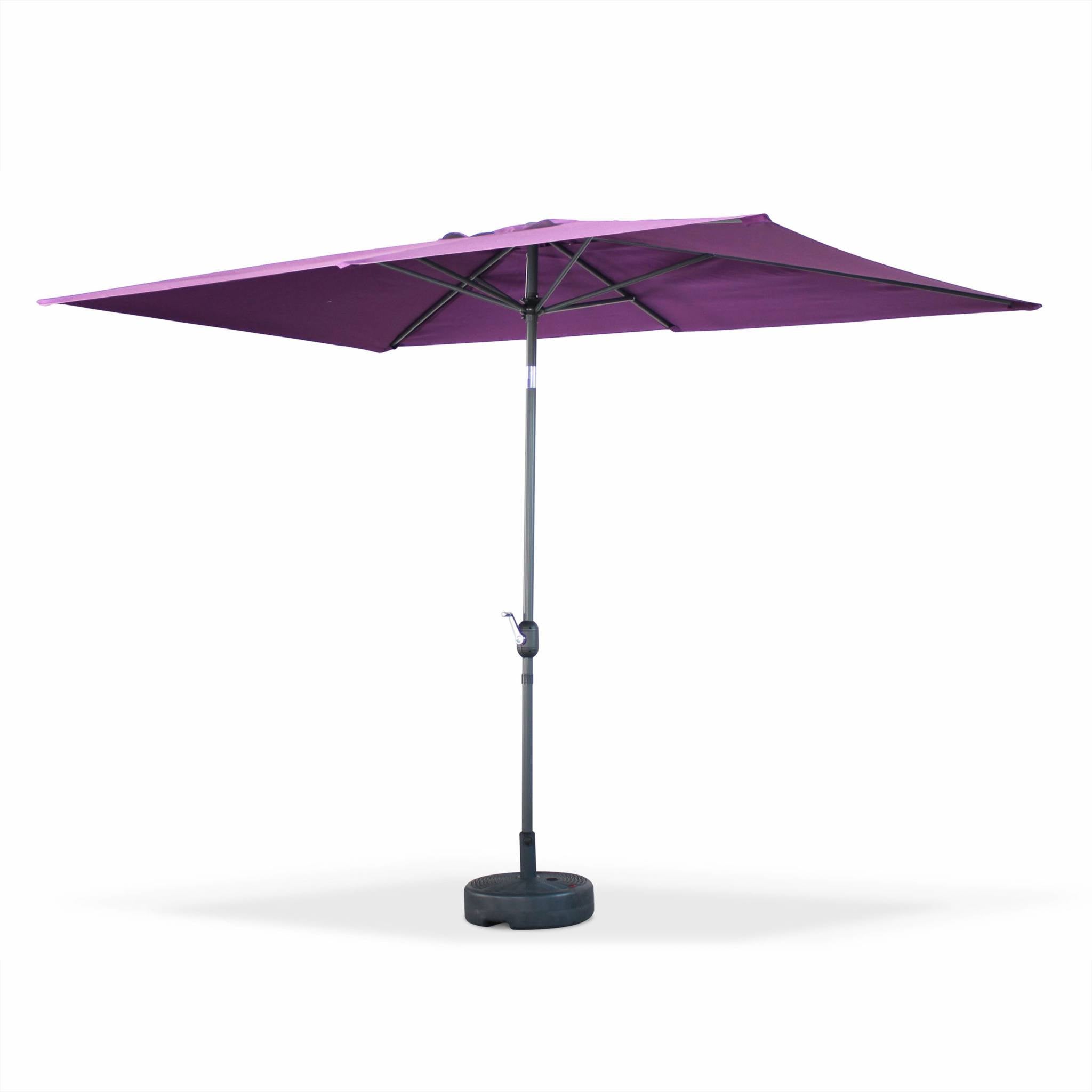 Parasol rectangular 2x3m, Touquet, Violeta, 300x198x243 cm | Leroy Merlin