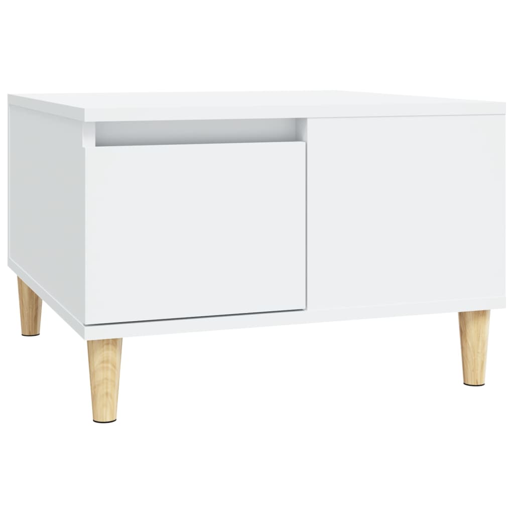 Table basse en contreplaqué blanc 55x55x36,5 cm - COMFORTXL | Leroy Merlin