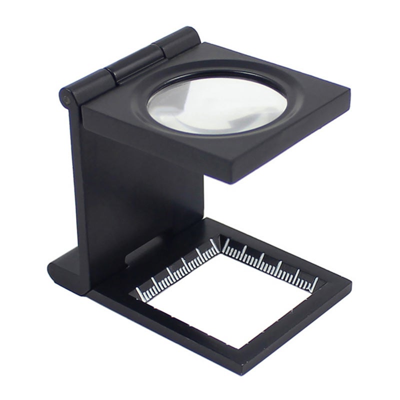 Loupe pliable Mini Zinc Alliage 10X 28mm avec échelle Verre optique ...