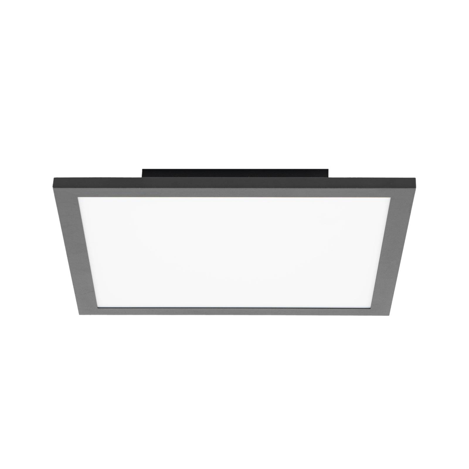 Lindby Panneau LED Lamin, noir, 30 cm, aluminium, CCT, télécommande, Eclairage LED, Lampe LED ...