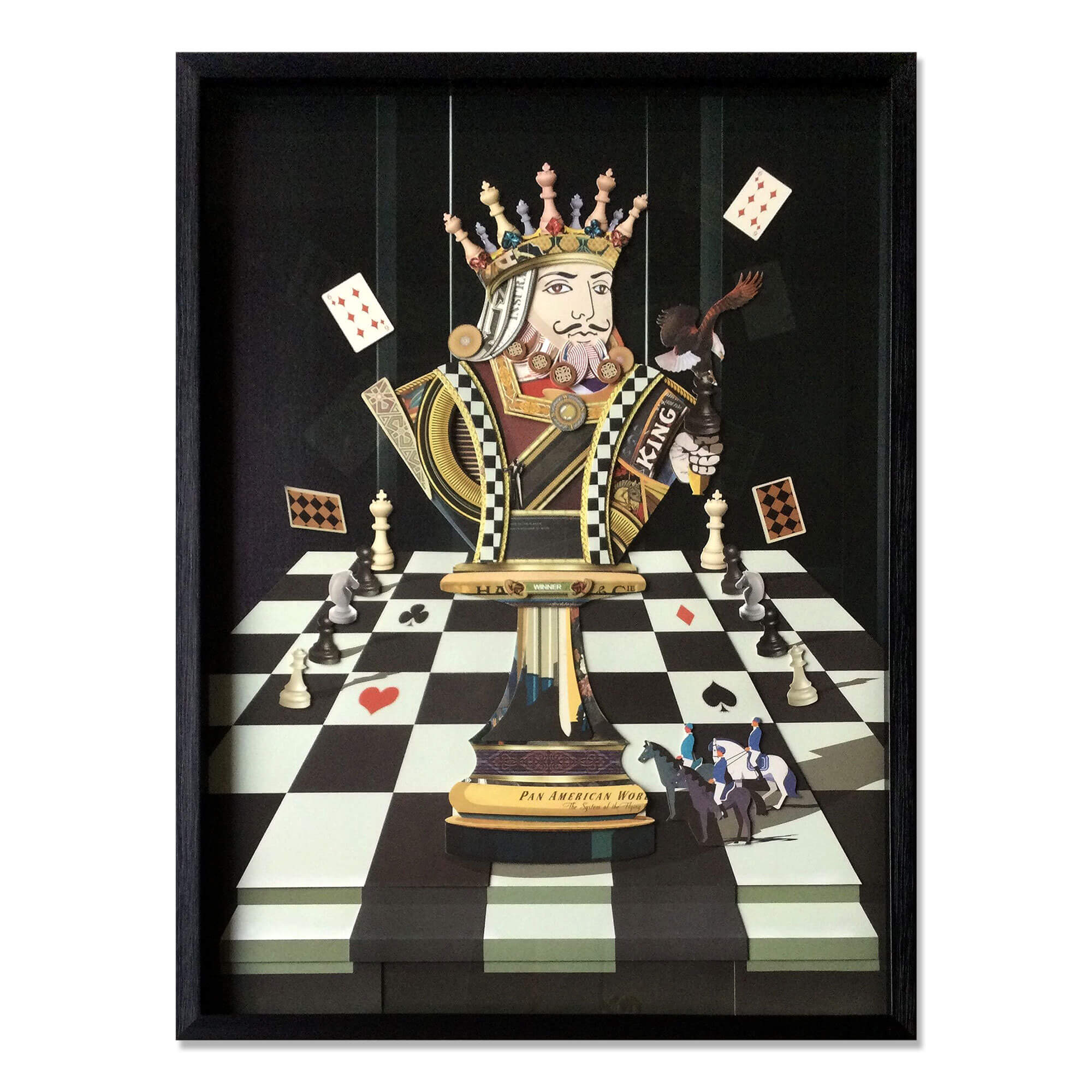 ADM - Tableau collage 3D 'Roi des échecs' | Leroy Merlin