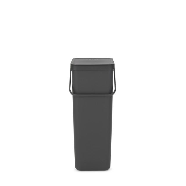 Cubo Reciclaje Sort & Go Gris 40 L | Leroy Merlin