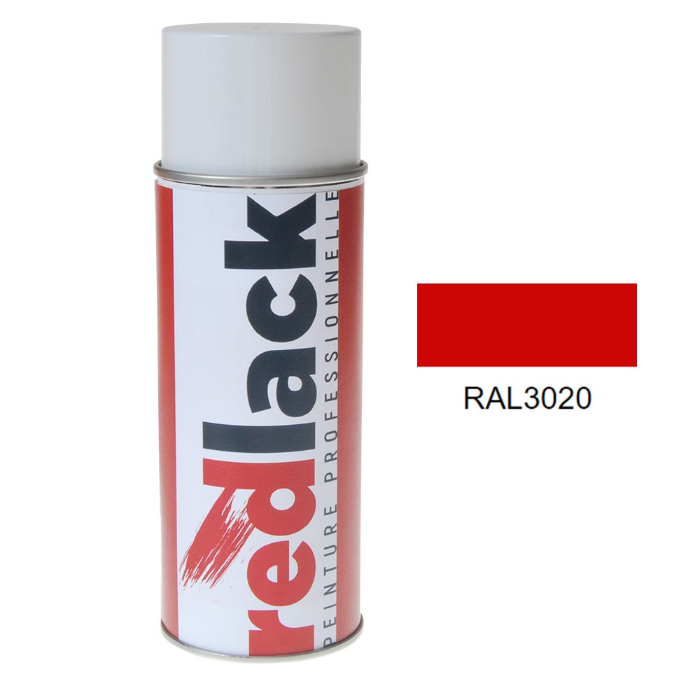 Pintura en spray Rojo tráfico RAL 3020 Multisoporte mate Redlack ...
