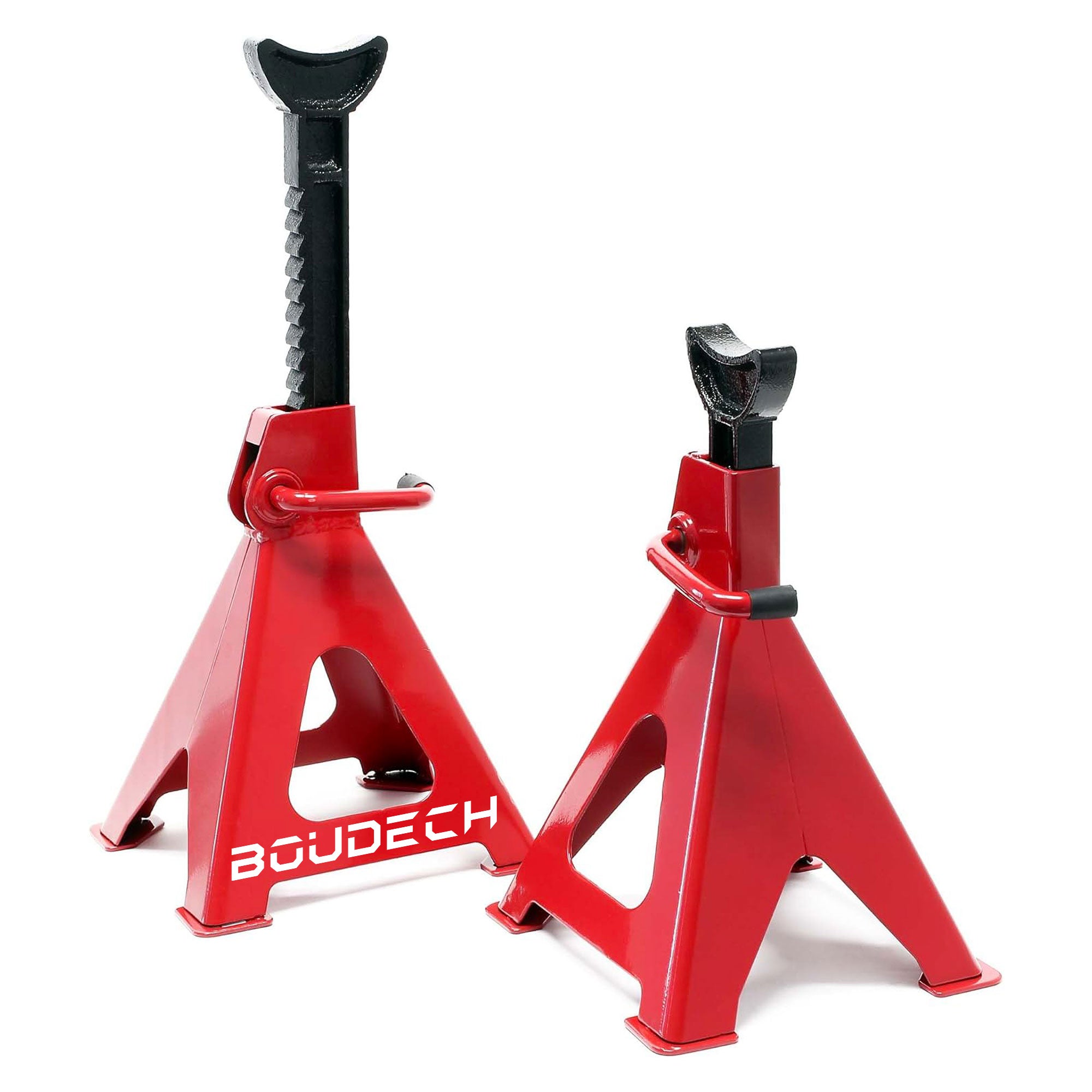 Muscleman - Set 2 Cavalletti per Auto Portata 3000 kg Regolabile in ...