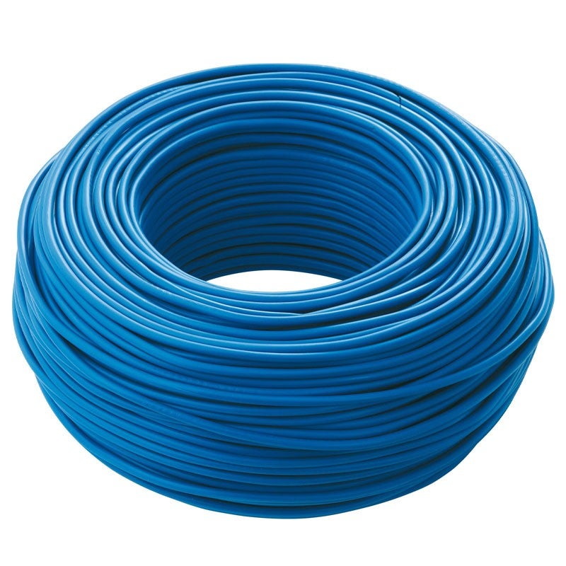 Cordon de câble unipolaire 1,5mmq bleu 100mt | Leroy Merlin