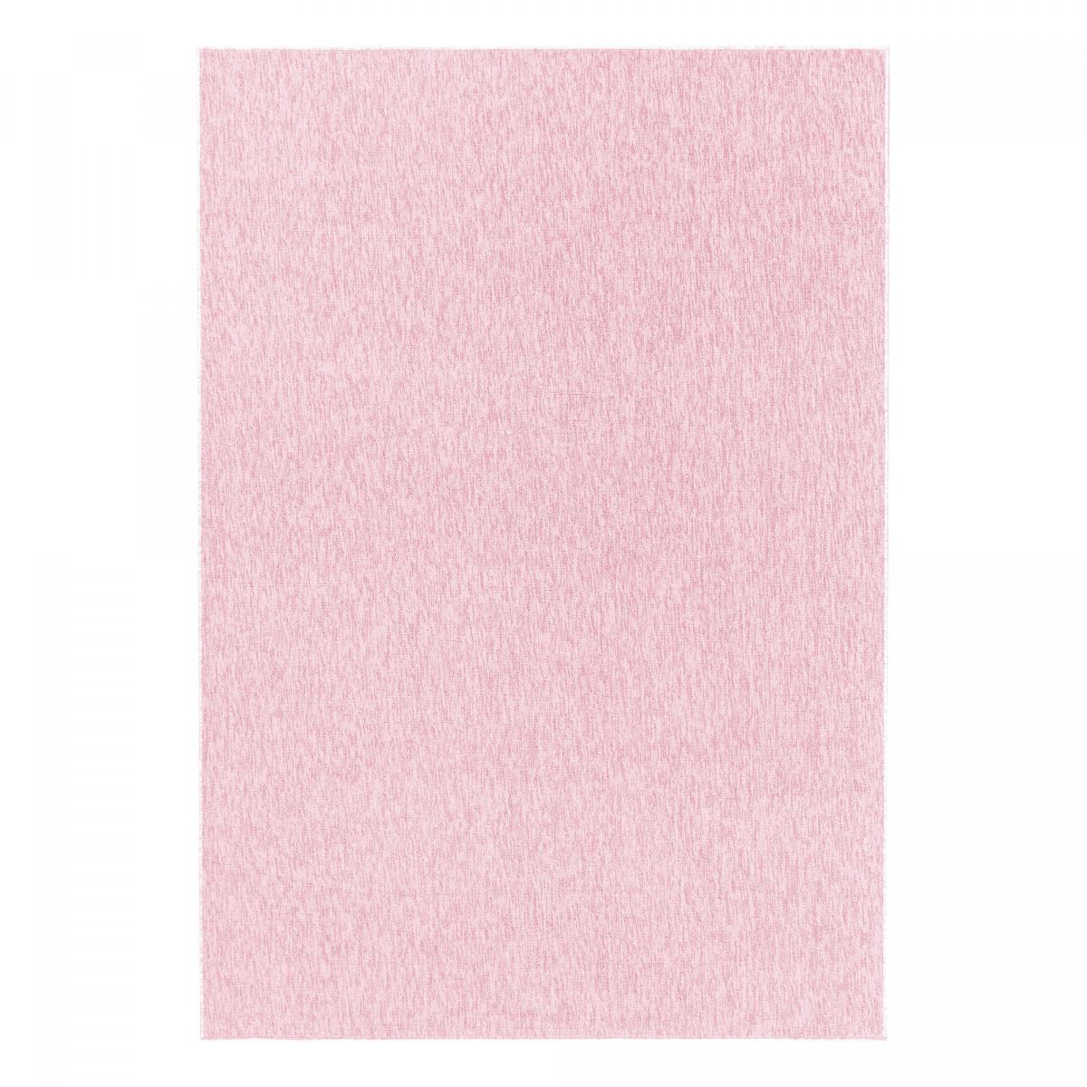 Alfombra de salón grande tejida 240x340 rosa rectángulo liso SAKRDA ...