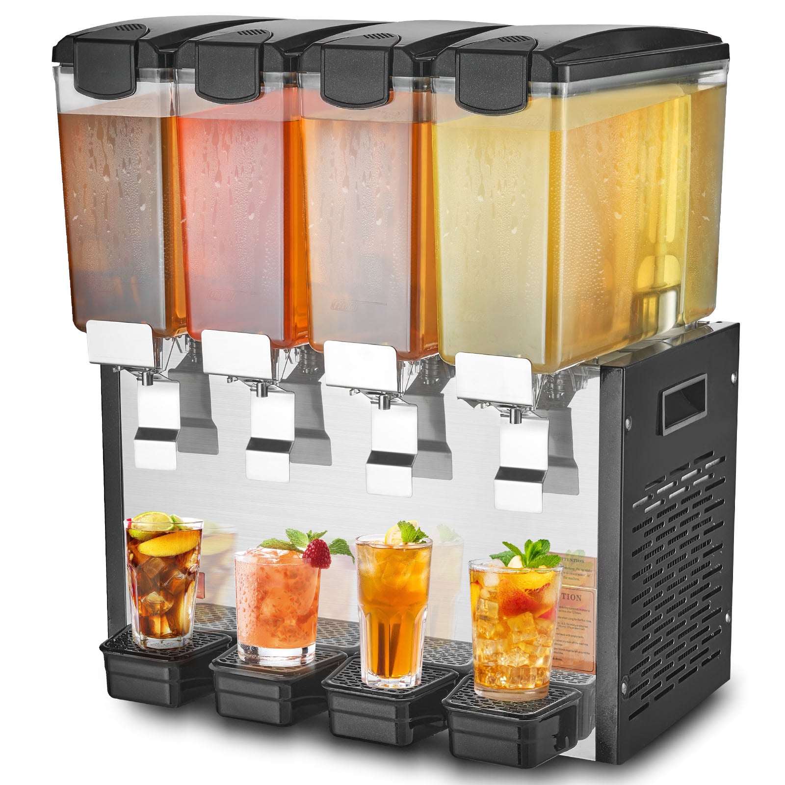 Machine à boissons commerciale,VEVOR machine à jus de 4 canettes,10 ...