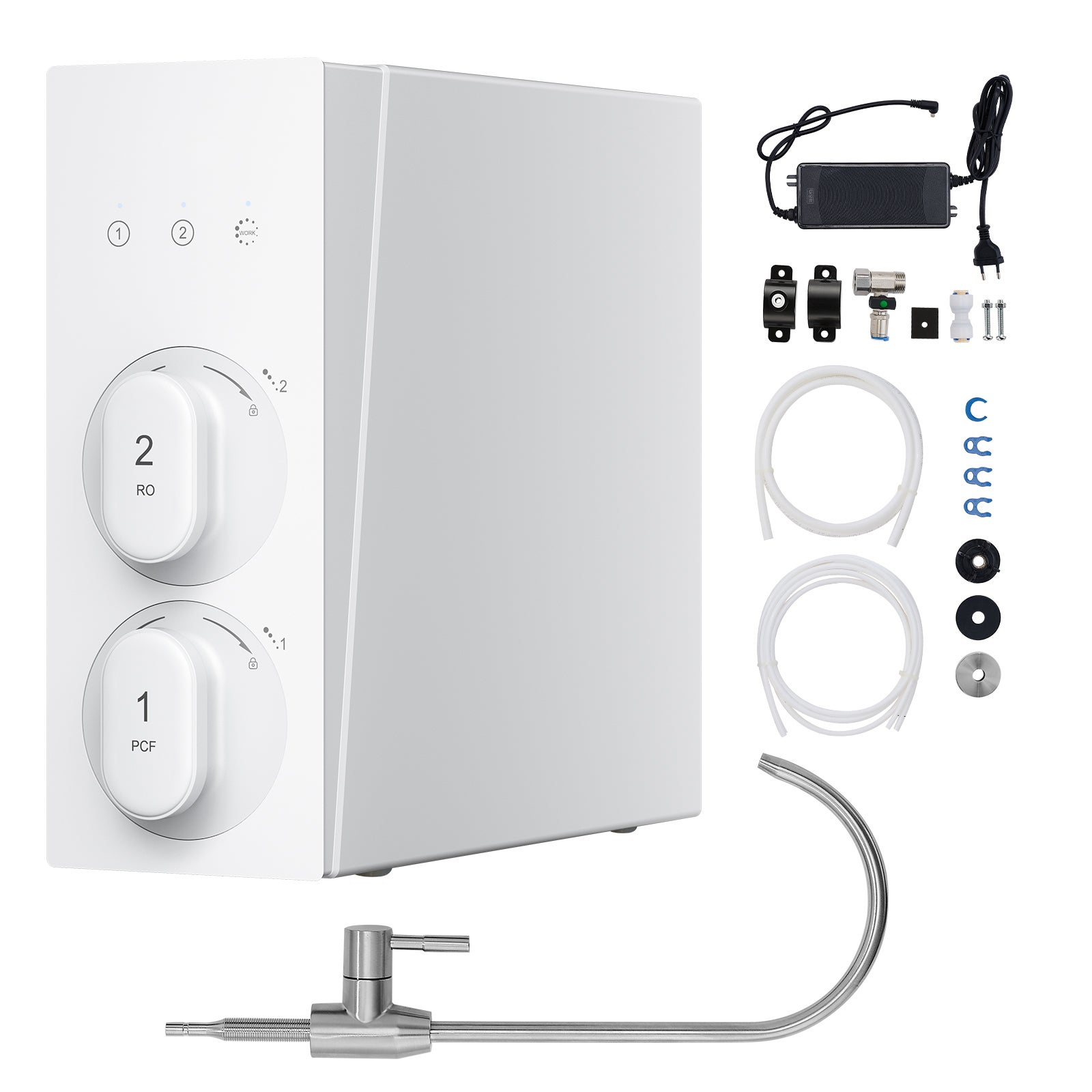 SucceBuy Sistema de ósmosis inversa sin tanque de 400 GPD y 8 etapas ...