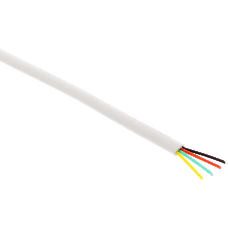 Cable modular inline cable plano de 4 hilos blanco 100m | Leroy Merlin