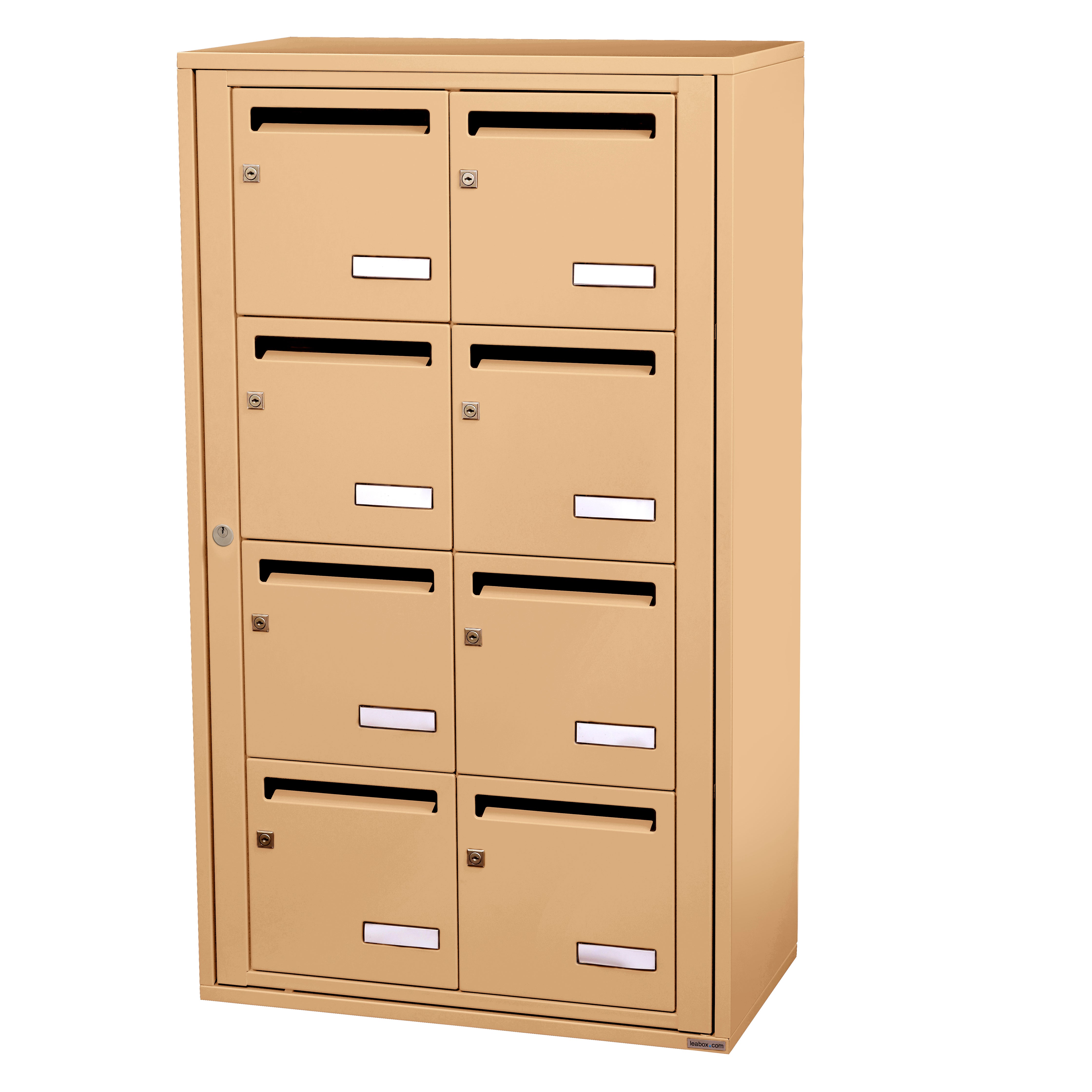 Bloc collectif leabox.com, 2x4, grade 3, simple face, Intérieur ...