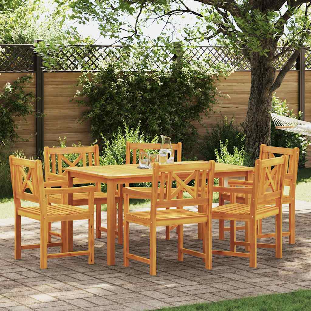 Chaises de 6 pcs Naturel Bois d'Acacia Massif | Leroy Merlin