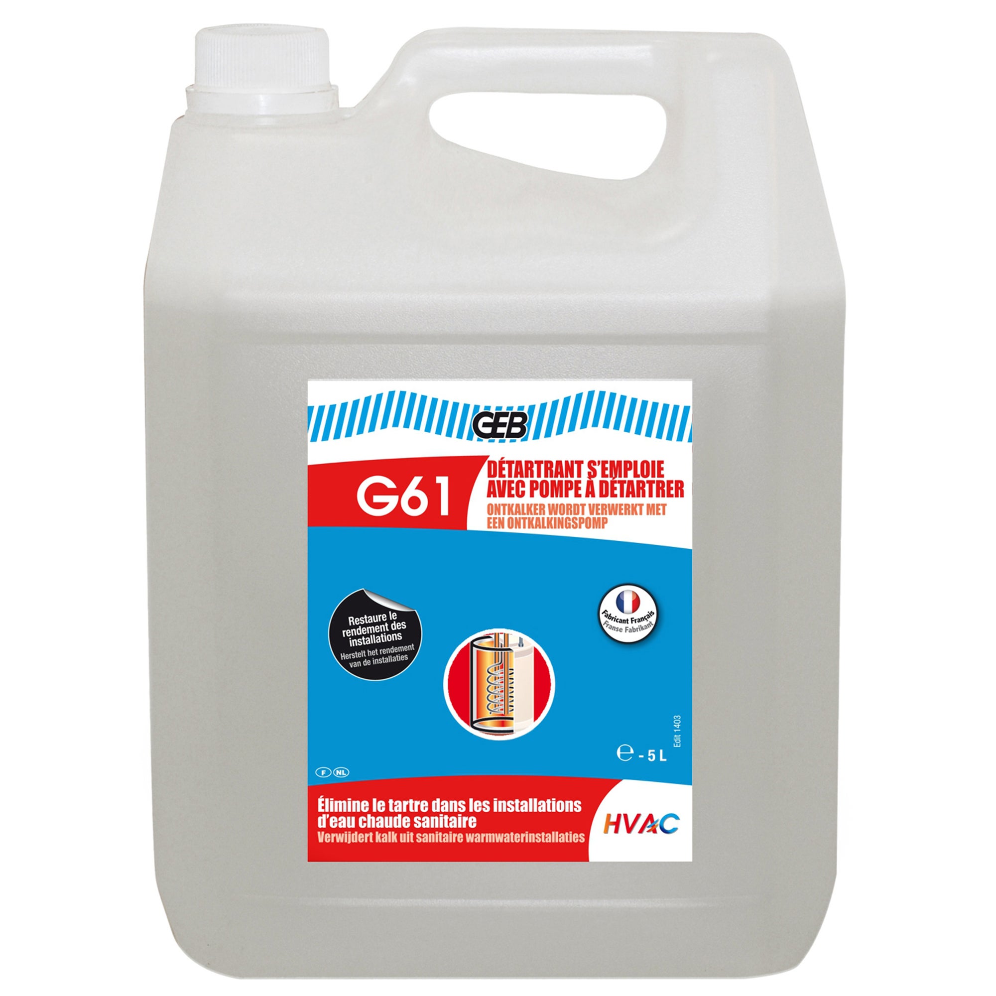 G61 GEB Détartrant installations ECS pour pompe | Bricoman