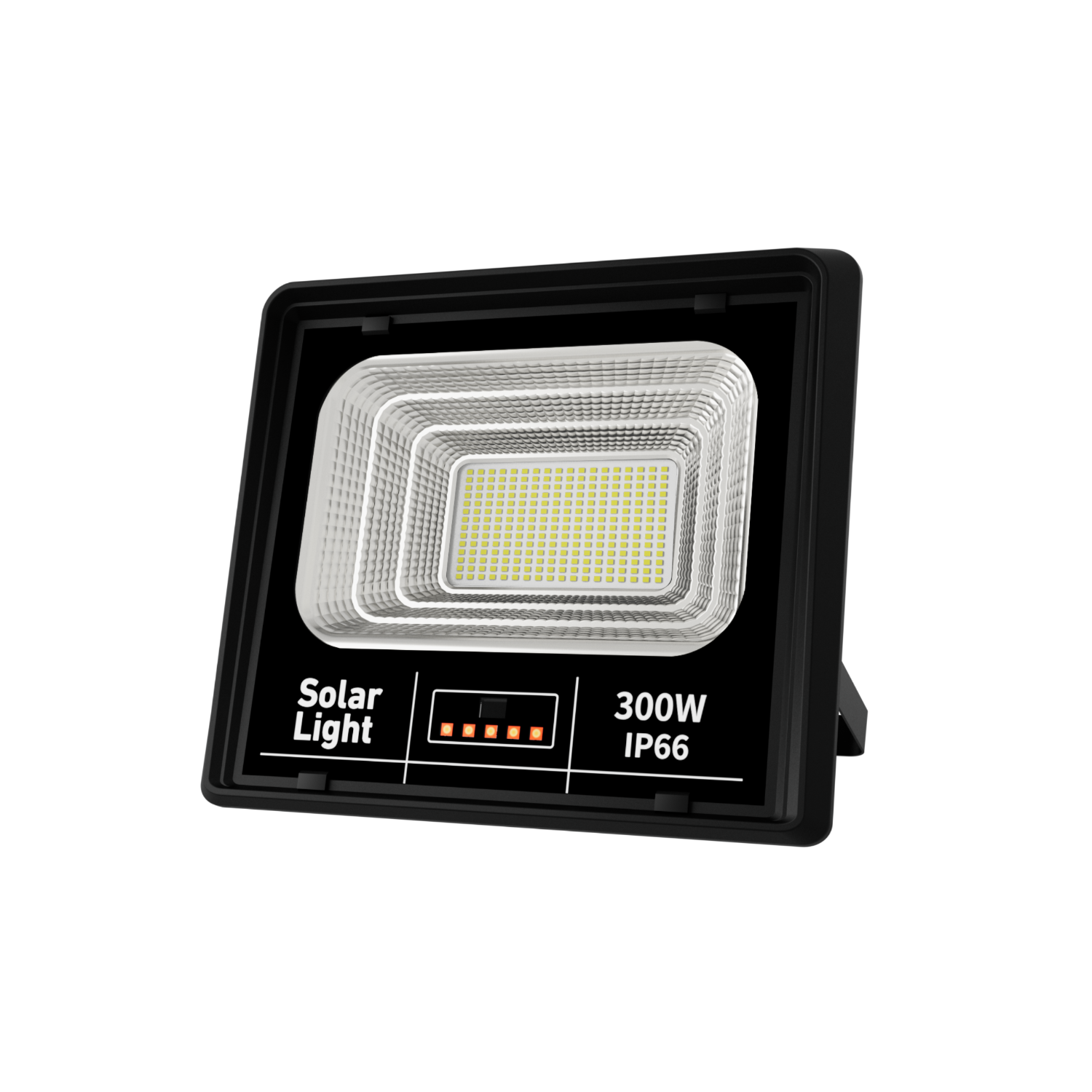 Reflector Solar LED 300W, panel policristalino, batería LiFePO4 ...