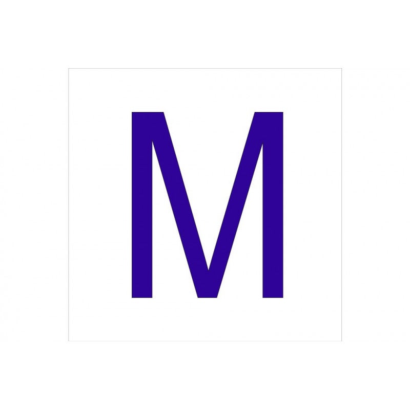 Señal informativa Letras y Símbolos 62 x 62mm COFAN M | Leroy Merlin