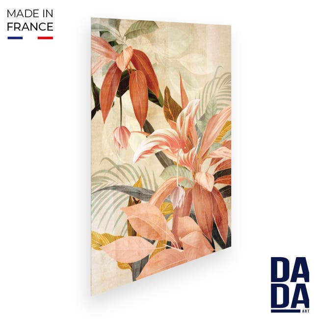 Affiche Feuillage Tropical élégant 50x70cm Fabriqué En France