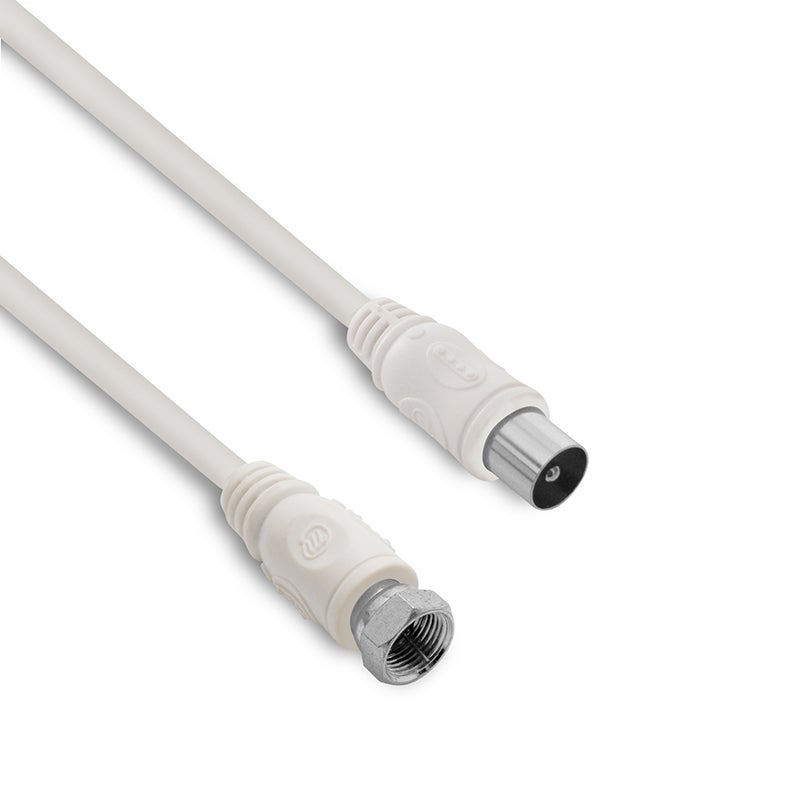 Câble TV satellite coaxial F/9,52 mm mâle/mâle 2 m | Leroy Merlin