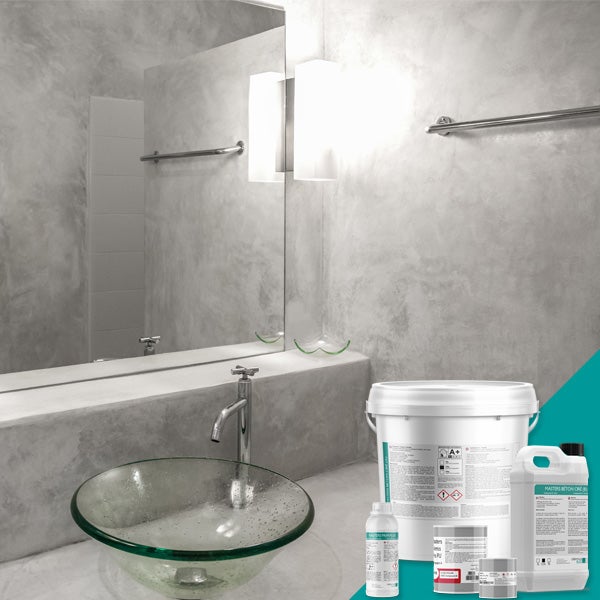 Cemento cerato per il bagno - Kit completo 5m² (2 mani) - Vaniglia ...