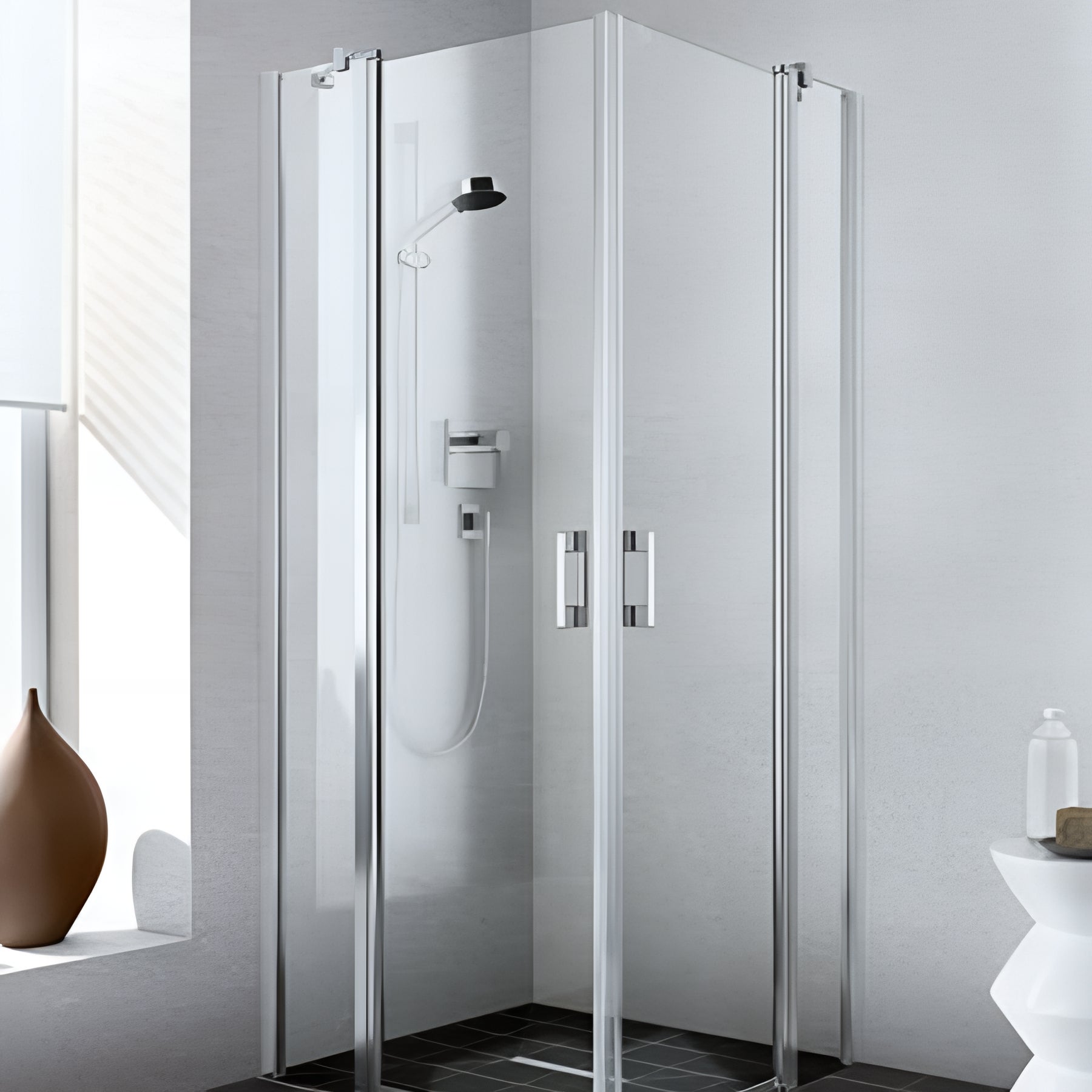 Demi paroi de douche angle pivotante largeur 75cm hauteur 200 cm ...