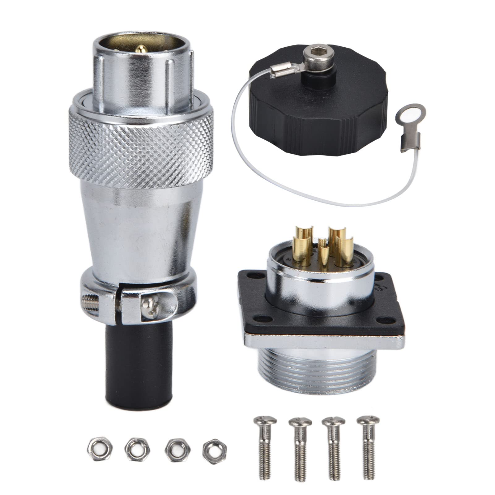 Conector de aviación de 6 pines, aleación de zinc, resistente al agua, WS20, enchufe de aviación ...