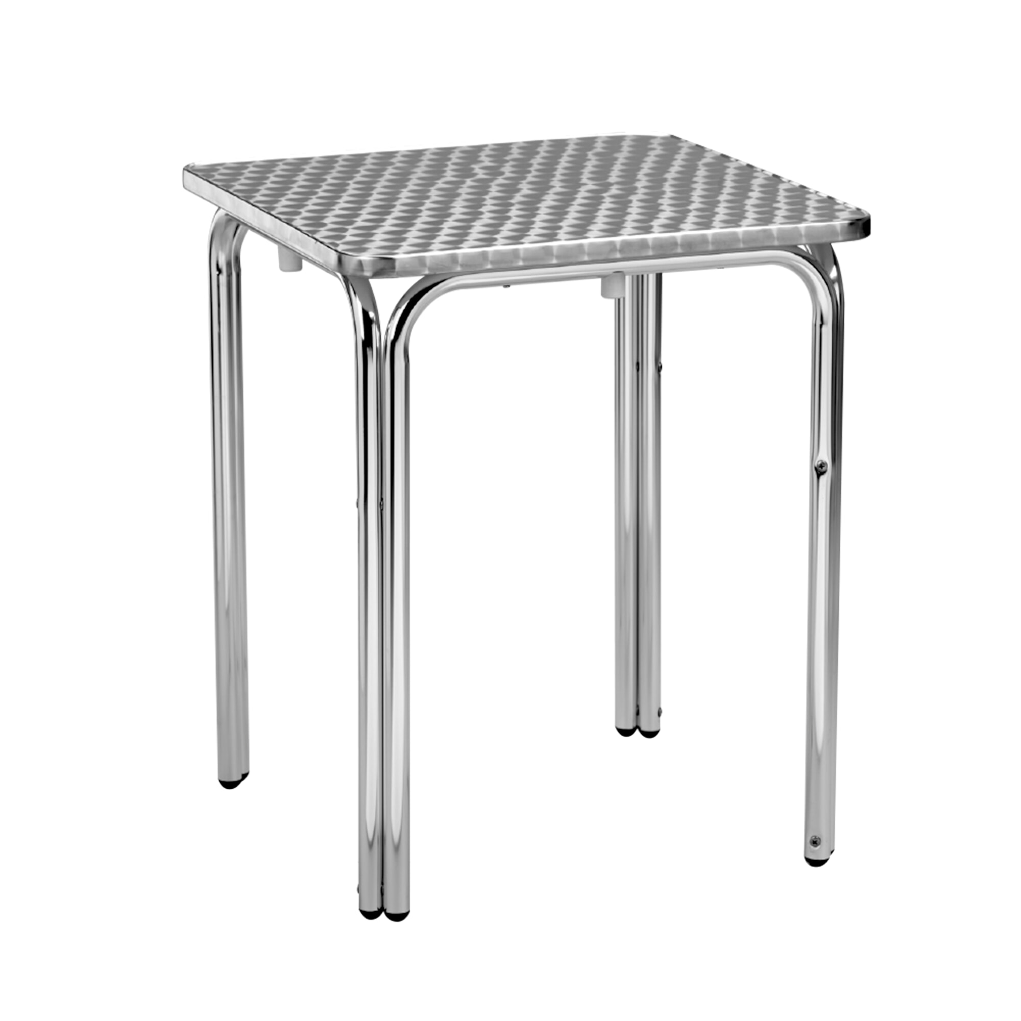 Garbar RAYA Mesa Cuadrada Interior, Exterior 60x60 Gris Inox | Leroy Merlin